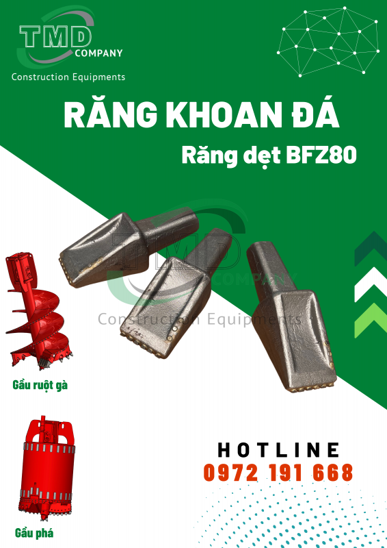 RĂNG DẸT KHOAN ĐÁ BFZ80 - http:/www.tmdvietnam.com.vn