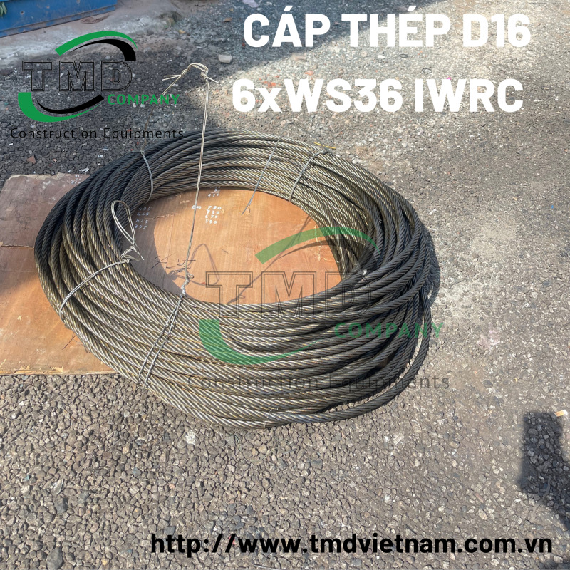 CÁP THÉP D16 6×36 IWRC - http:/www.tmdvietnam.com.vn